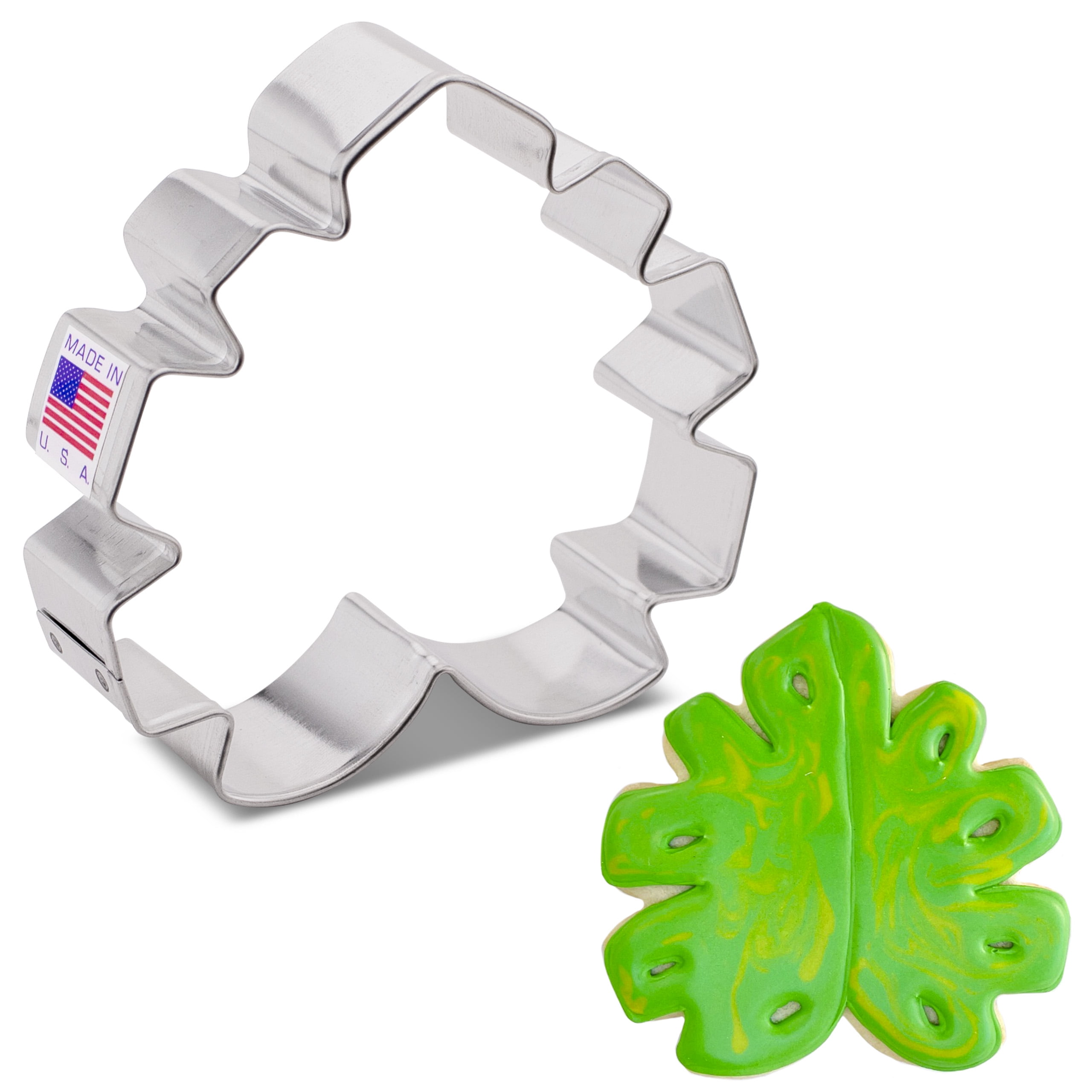 Ann Clark Monstera Leaf Cookie Cutter 3", Made in USA - Walmart.com
