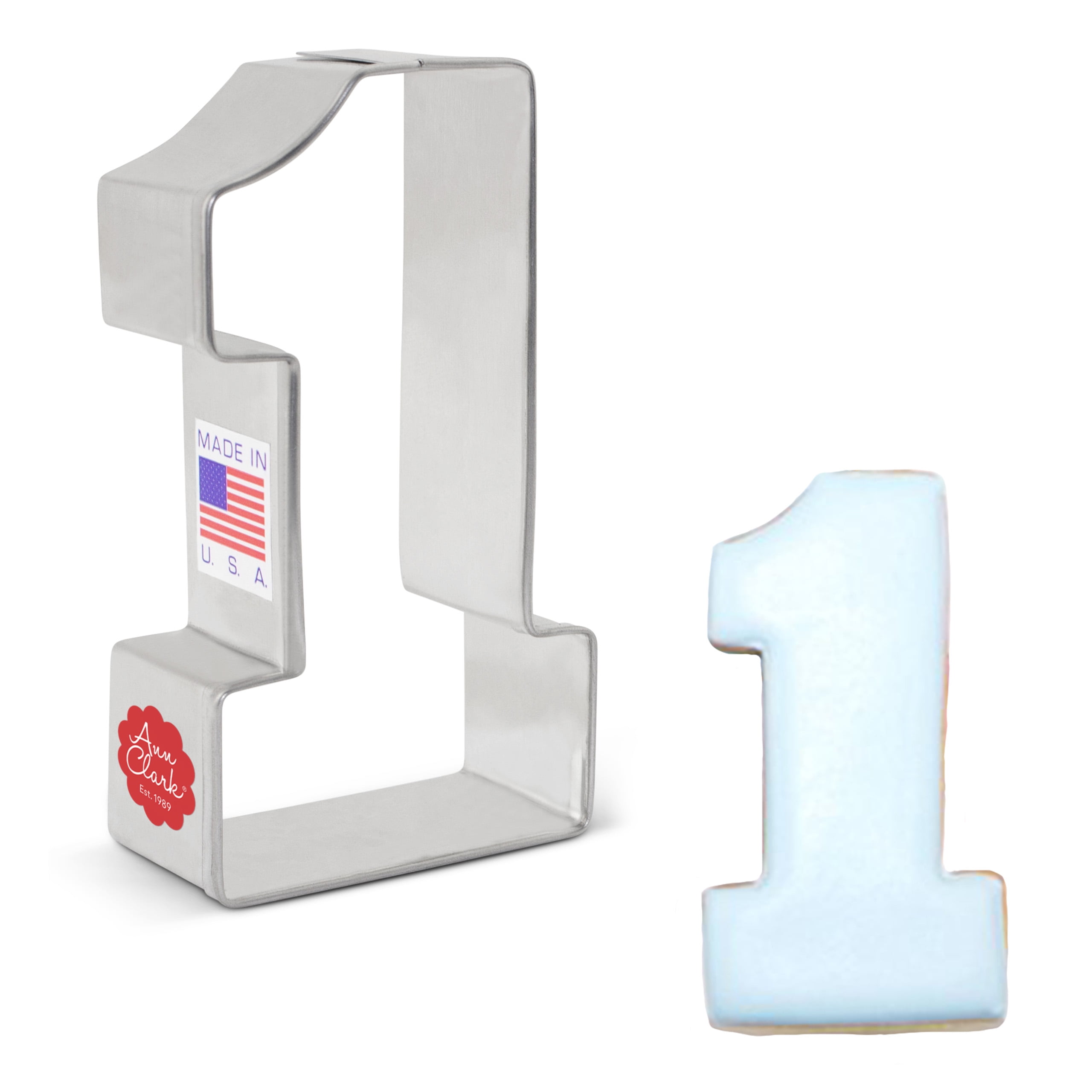 Ann Clark Number One / #1 Cookie Cutter 3.25", Made in USA - Walmart.com
