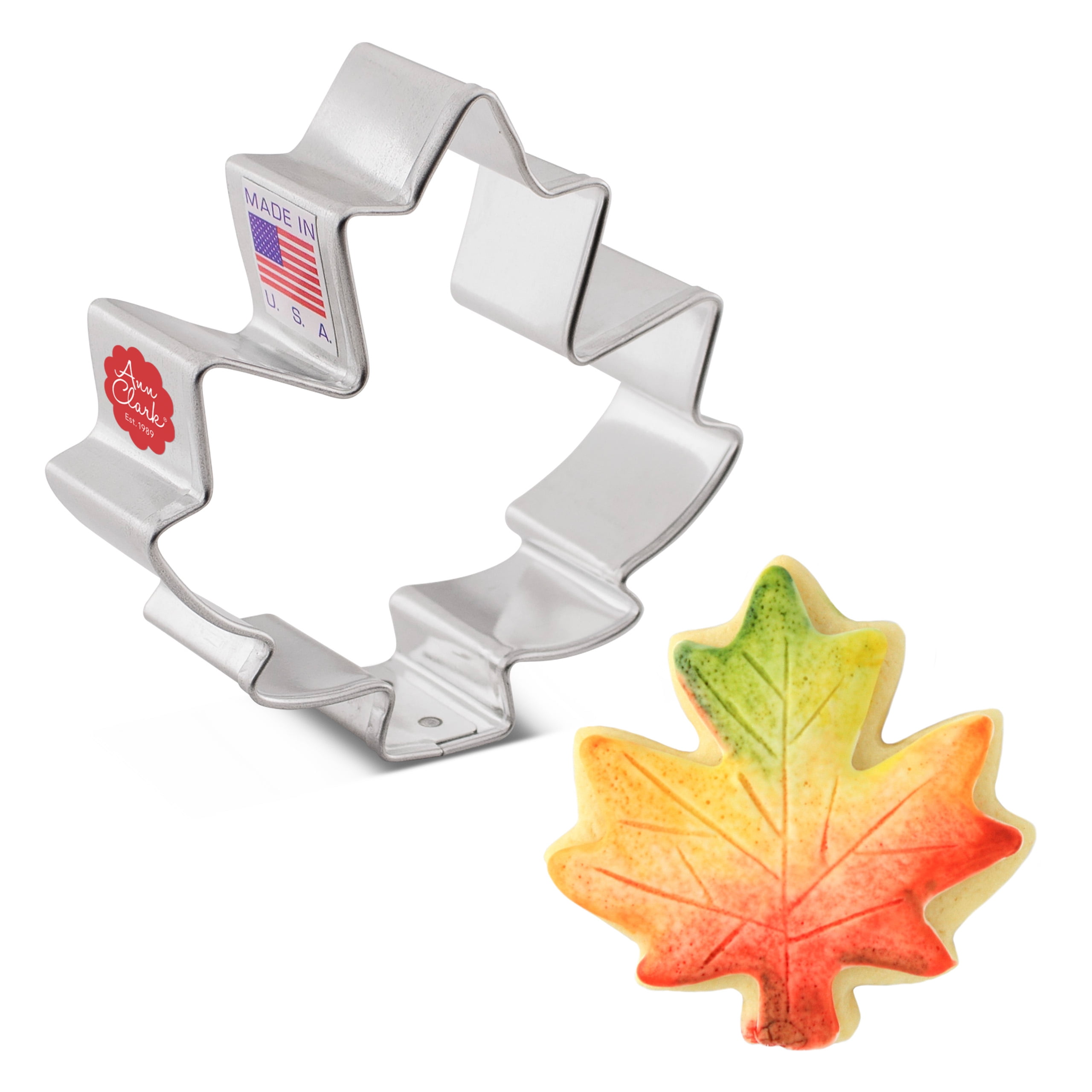 Ann Clark Small Maple Leaf Cookie Cutter 2.75", Made in USA - Walmart.com