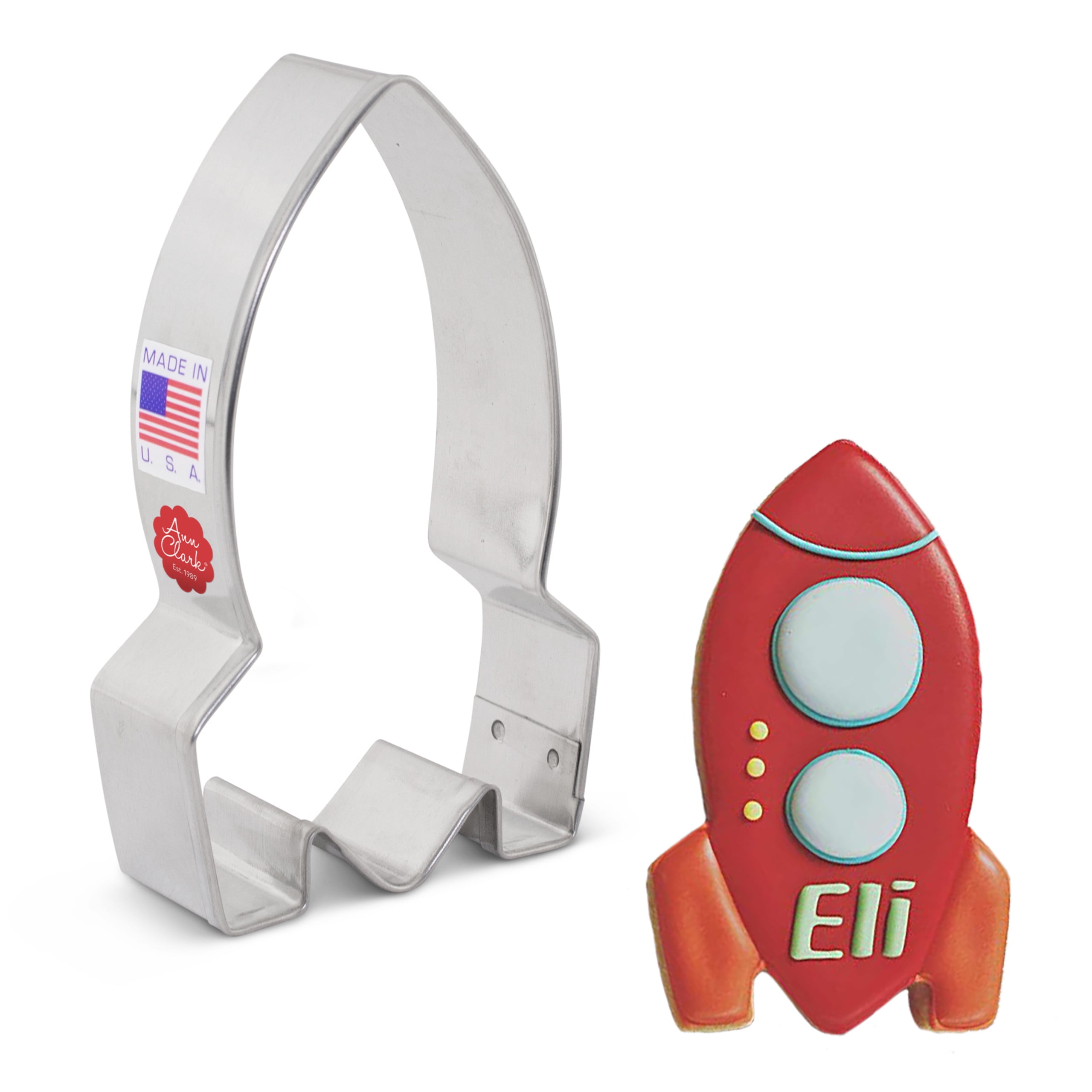 Ann Clark Space Rocket Cookie Cutter 4", Made in USA - Walmart.com