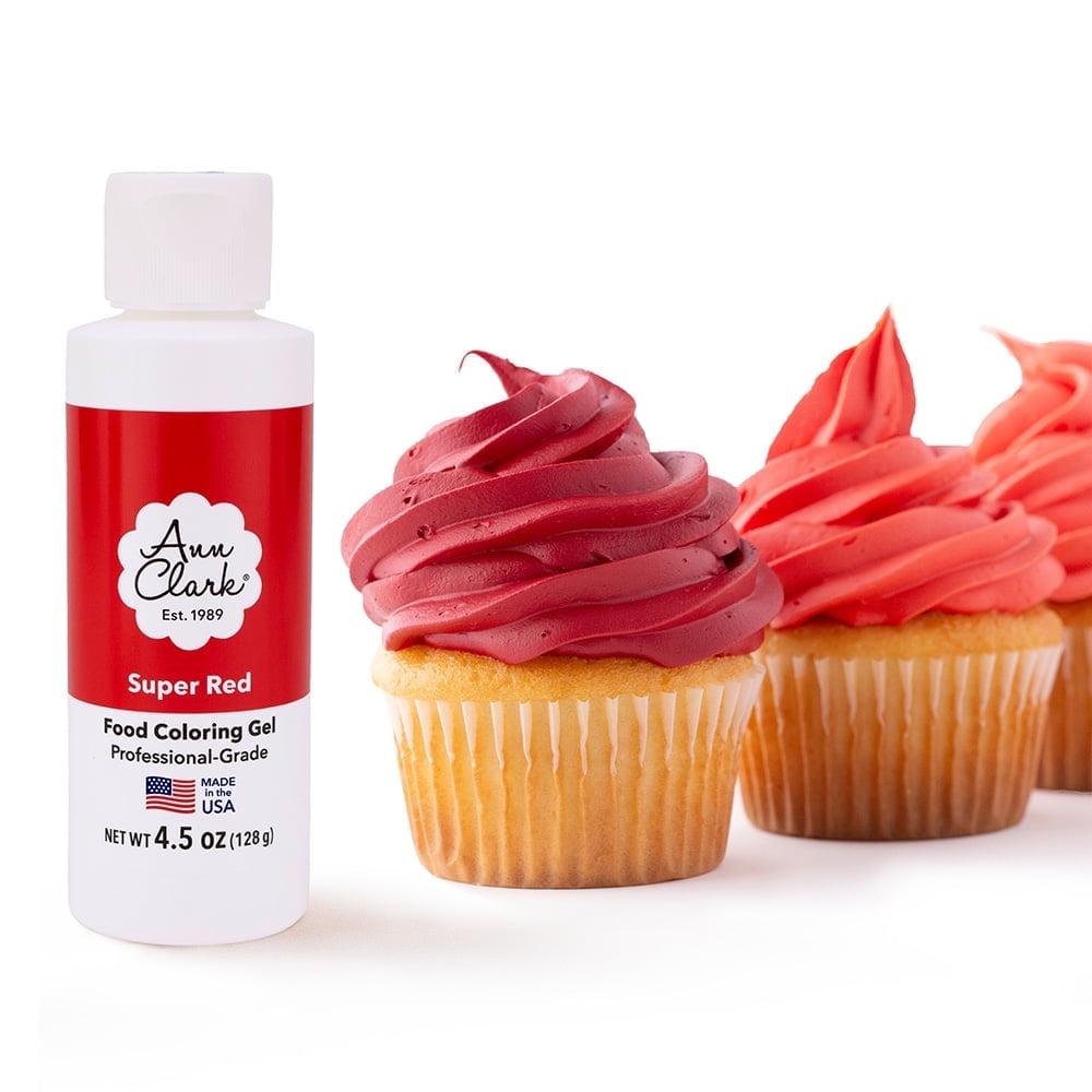 Ann Clark, Food Coloring Gel, Large 4.5 oz, Super Red - Walmart.com