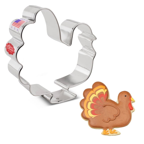 Ann Clark Thanksgiving Turkey Cookie Cutter 3.75", Made in USA ...