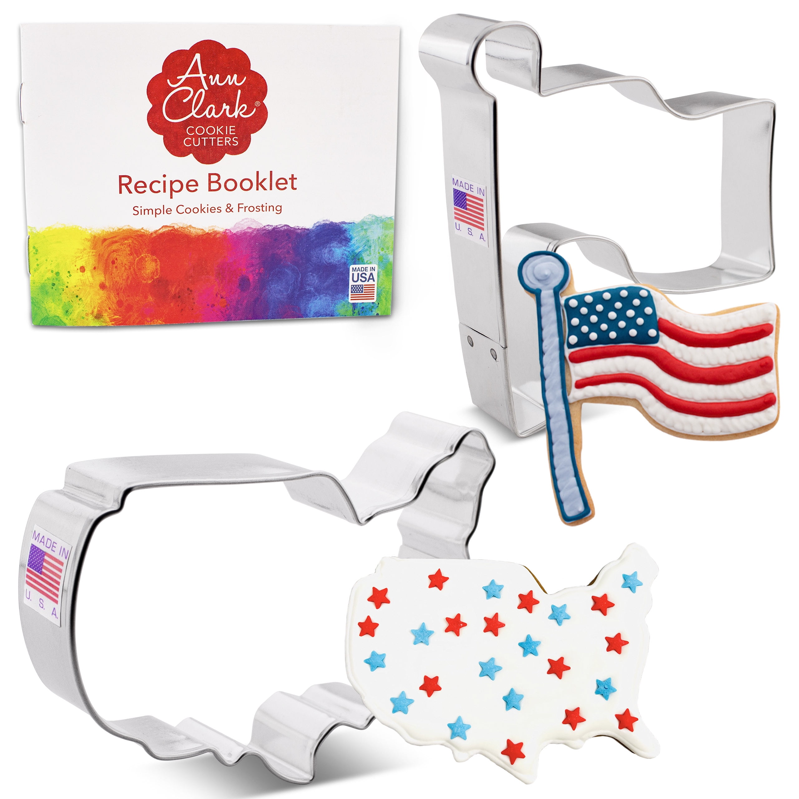 Ann Clark USA Cookie Cutter Set, 2-Piece, Made in USA - Walmart.com