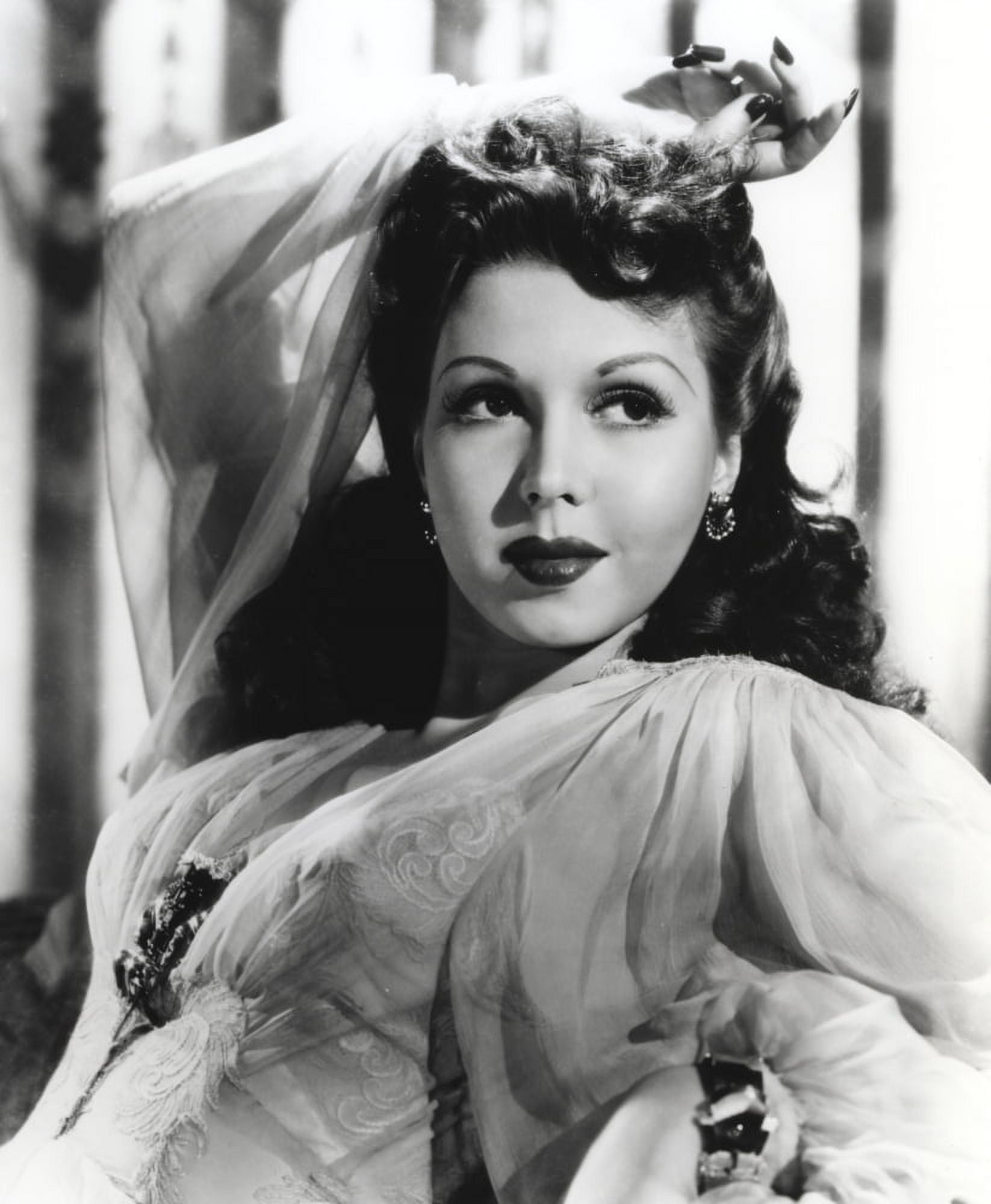 Ann Miller wearing a Night Dress in a Classic Portrait Photo Print (24 ...