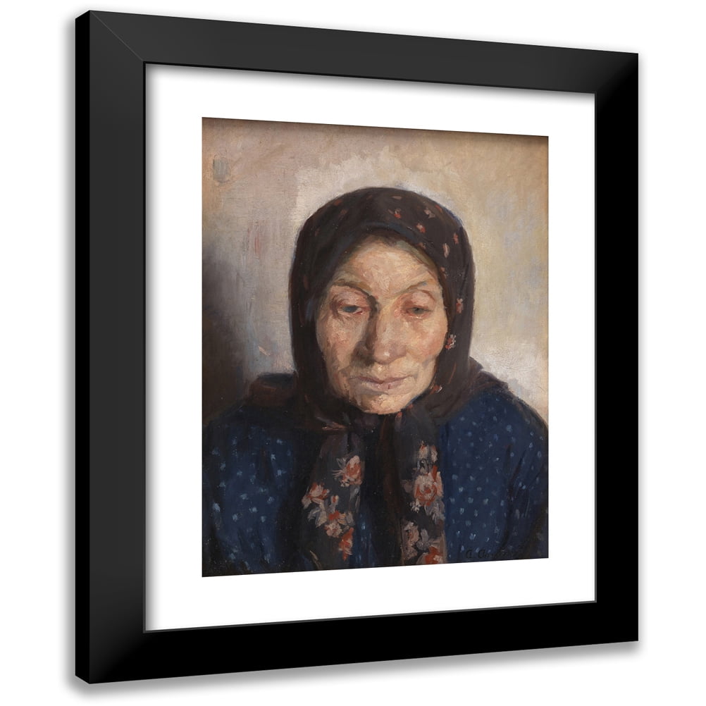 Anna Ancher 19x24 Black Modern Framed Museum Art Print Titled - An Old ...