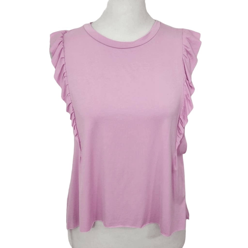 Anna & Ava Pink Ruffle Top Size L/XL - Walmart.com
