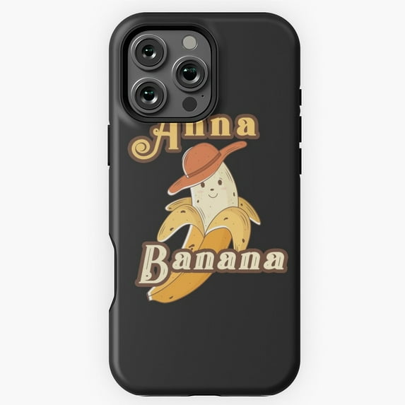 Anna Banana Funny Name Pun Fruit Phone Case for iPhone 16 15 14 13 12 ...