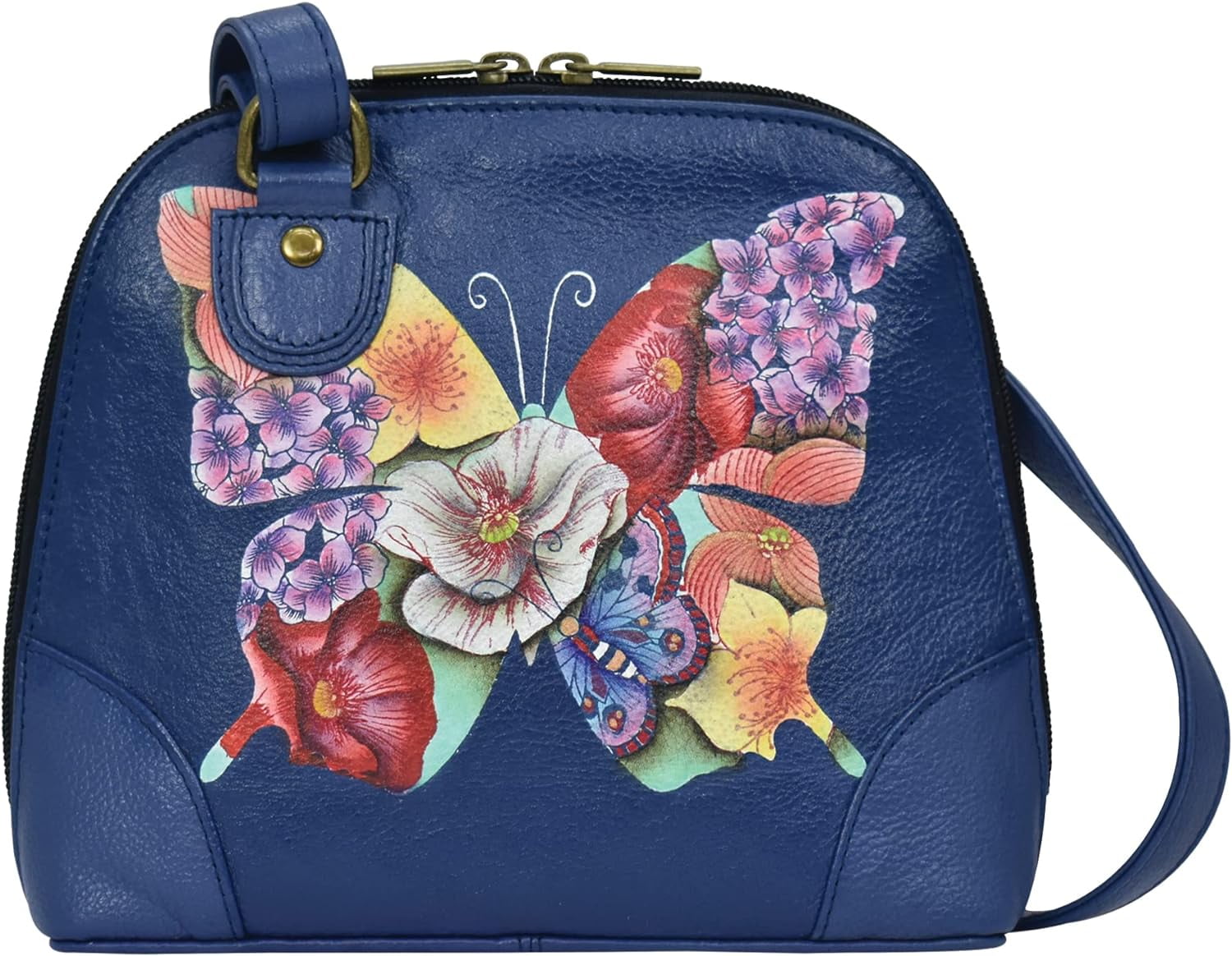 Anna By Anuschka Women Organizer Hand Painted Genuine Leather Small ...