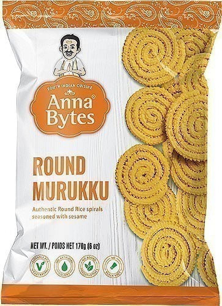 Anna Bytes Round Murukku 6 oz bag - Walmart.com