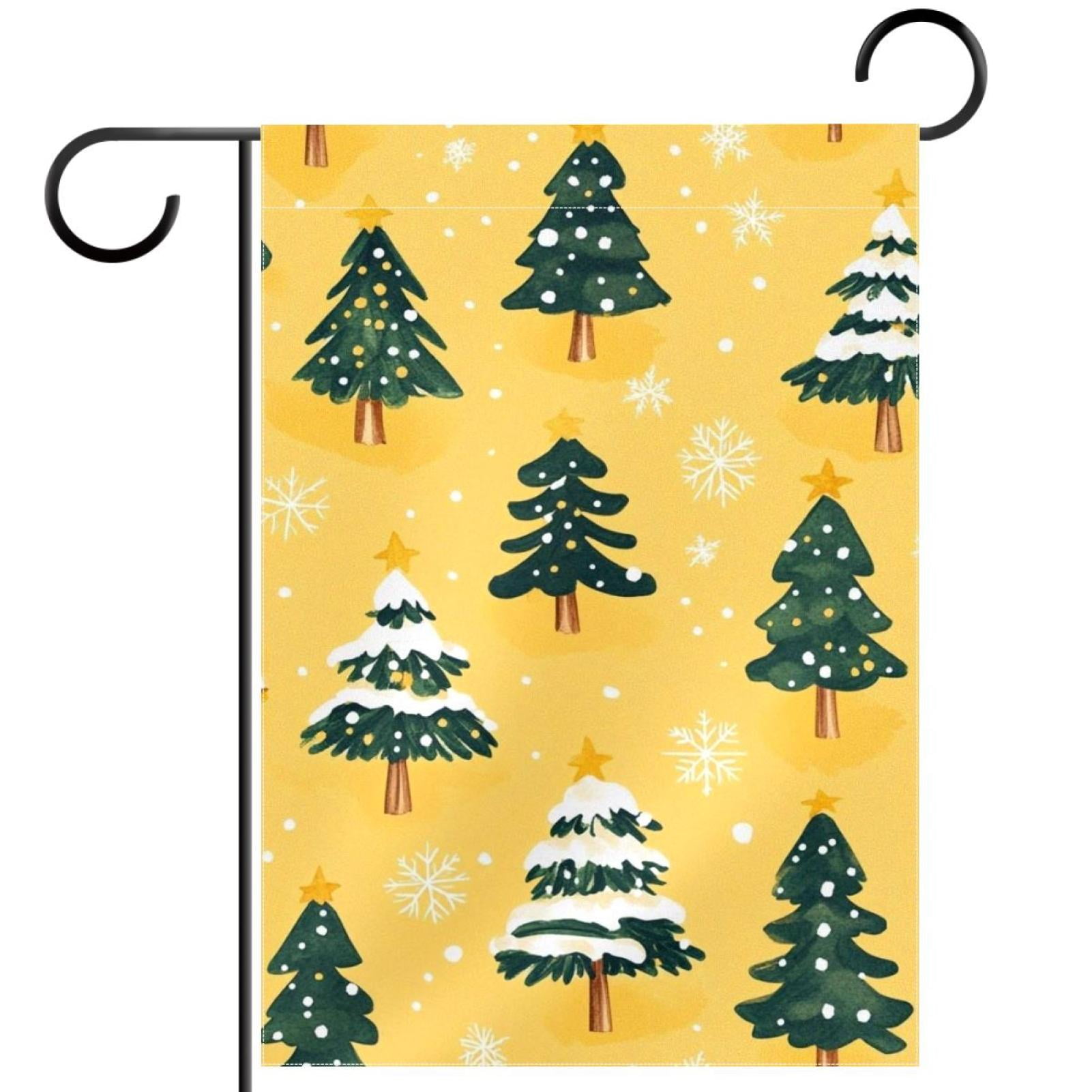 Anna Cowper Christmas Tree Garden Flag, 12" x 18" Waterproof Yard Flags ...