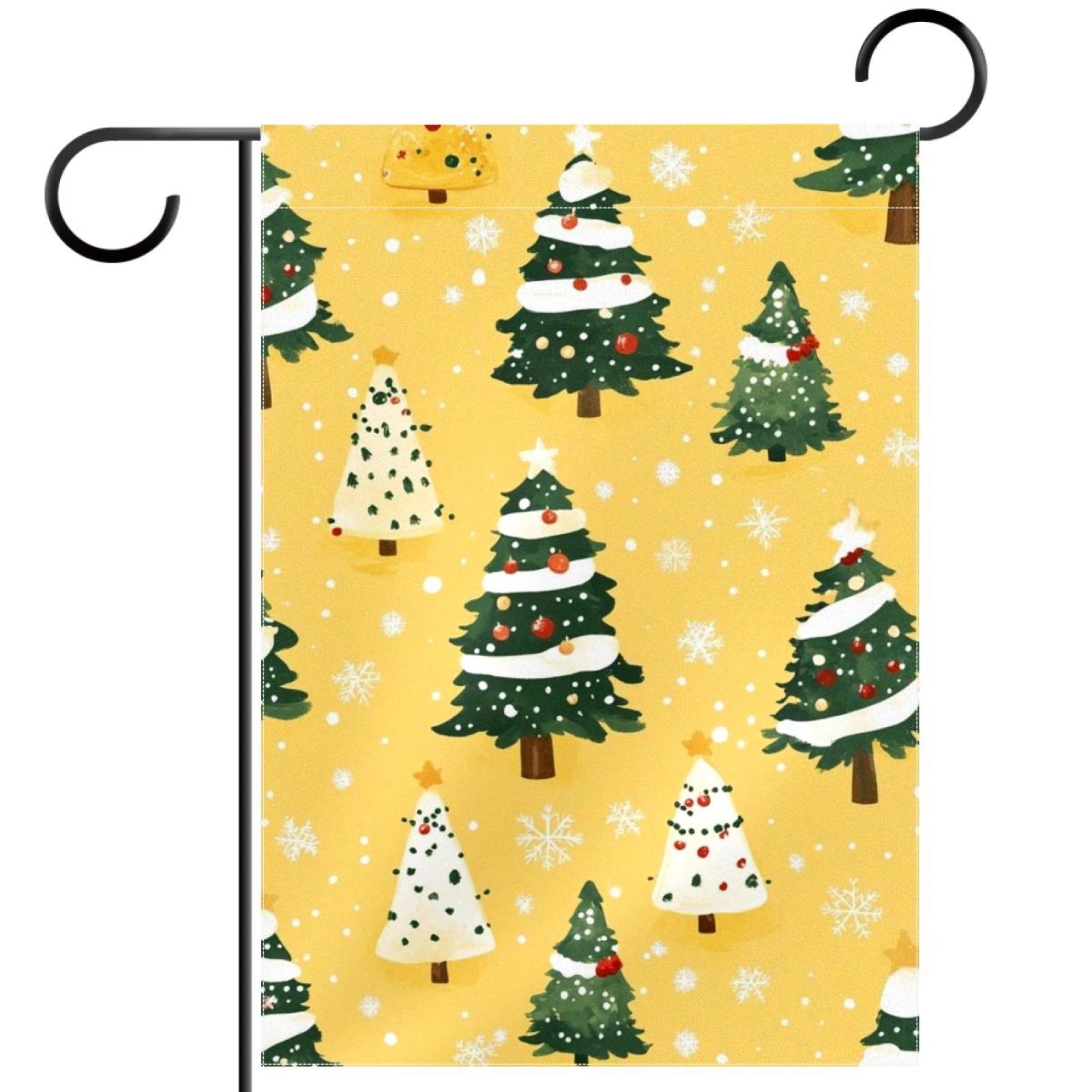 Anna Cowper Christmas Tree Garden Flag, 12" x 18" Waterproof Yard Flags ...