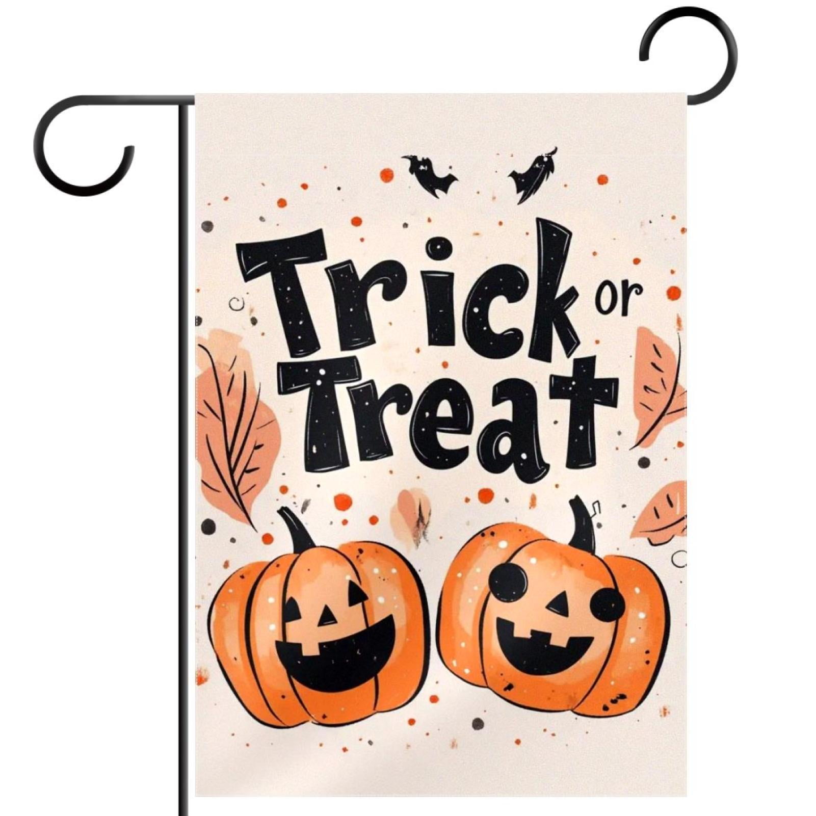 Anna Cowper Halloween Garden Flag, 12" x 18" Waterproof Double Sided Yard Flags, Hanging Display ...