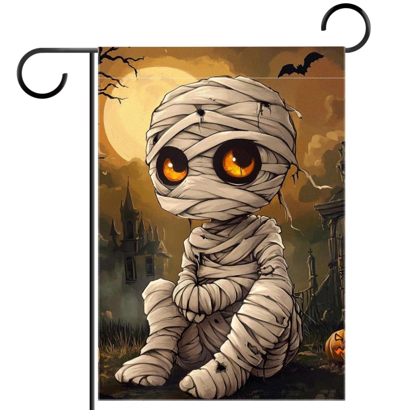 Anna Cowper Halloween Garden Flag, 28" x 40" Waterproof Double Sided Yard Flags, Hanging Display ...