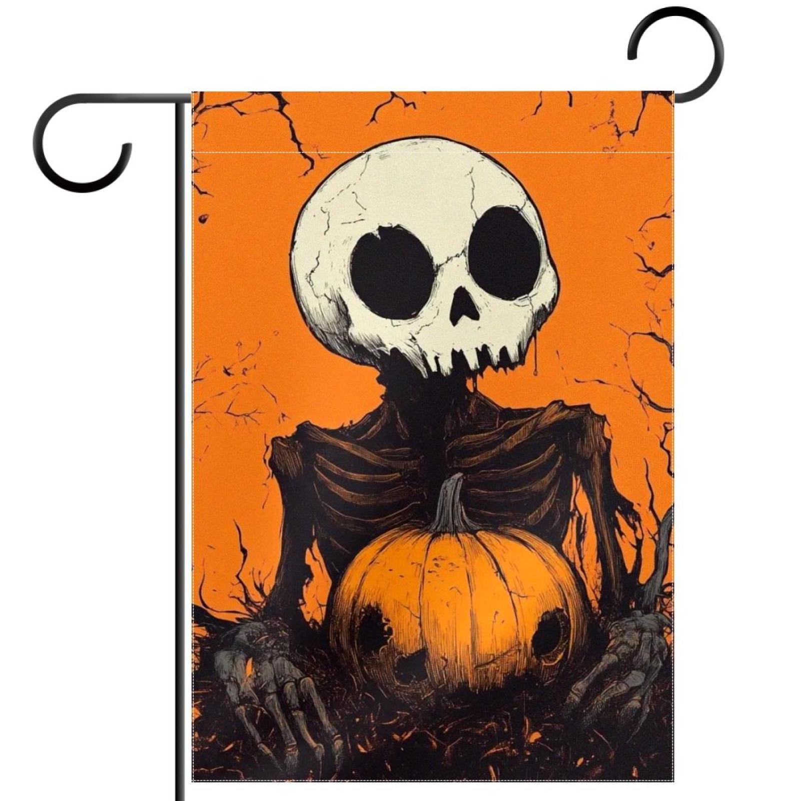 Anna Cowper Halloween Garden Flag, 28" x 40" Waterproof Double Sided Yard Flags, Hanging Display ...