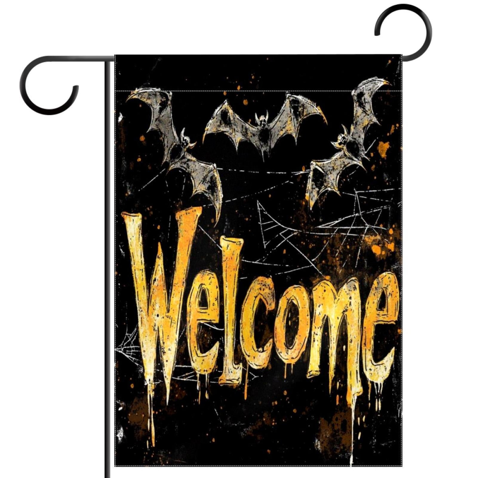 Anna Cowper Halloween Garden Flag, 28" x 40" Waterproof Double Sided Yard Flags, Hanging Display ...