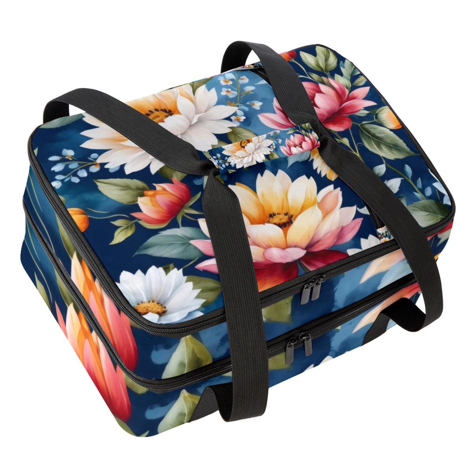 Anna Cowper Insulation Bags Travel Shopper Insulated Food Delivery Bag Picnic Bag Hand-held ...