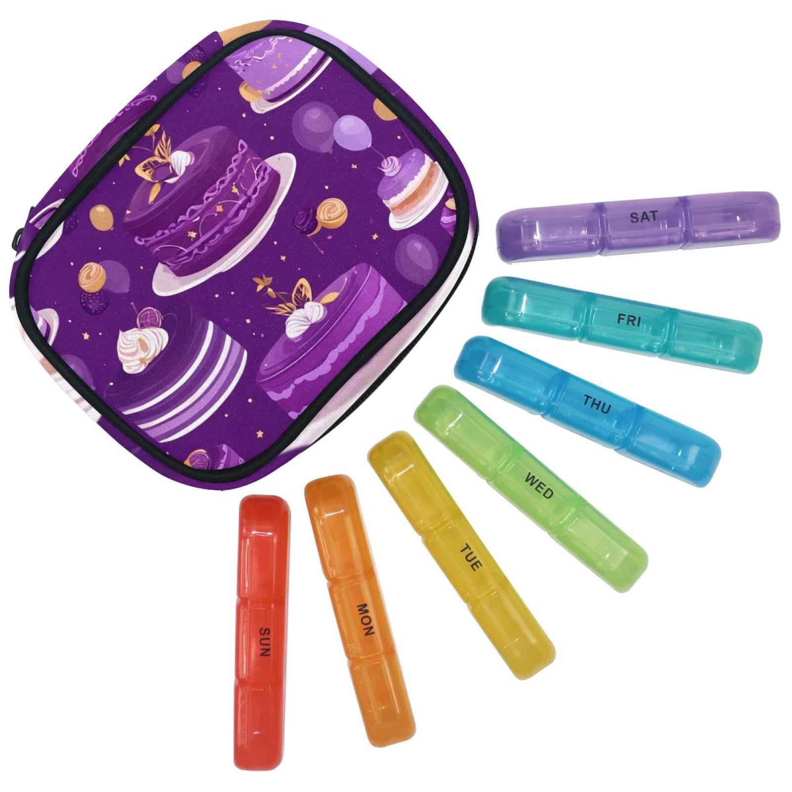 Anna Cowper Weekly Pill Organizer 3 Times a Day Dessert Medication ...