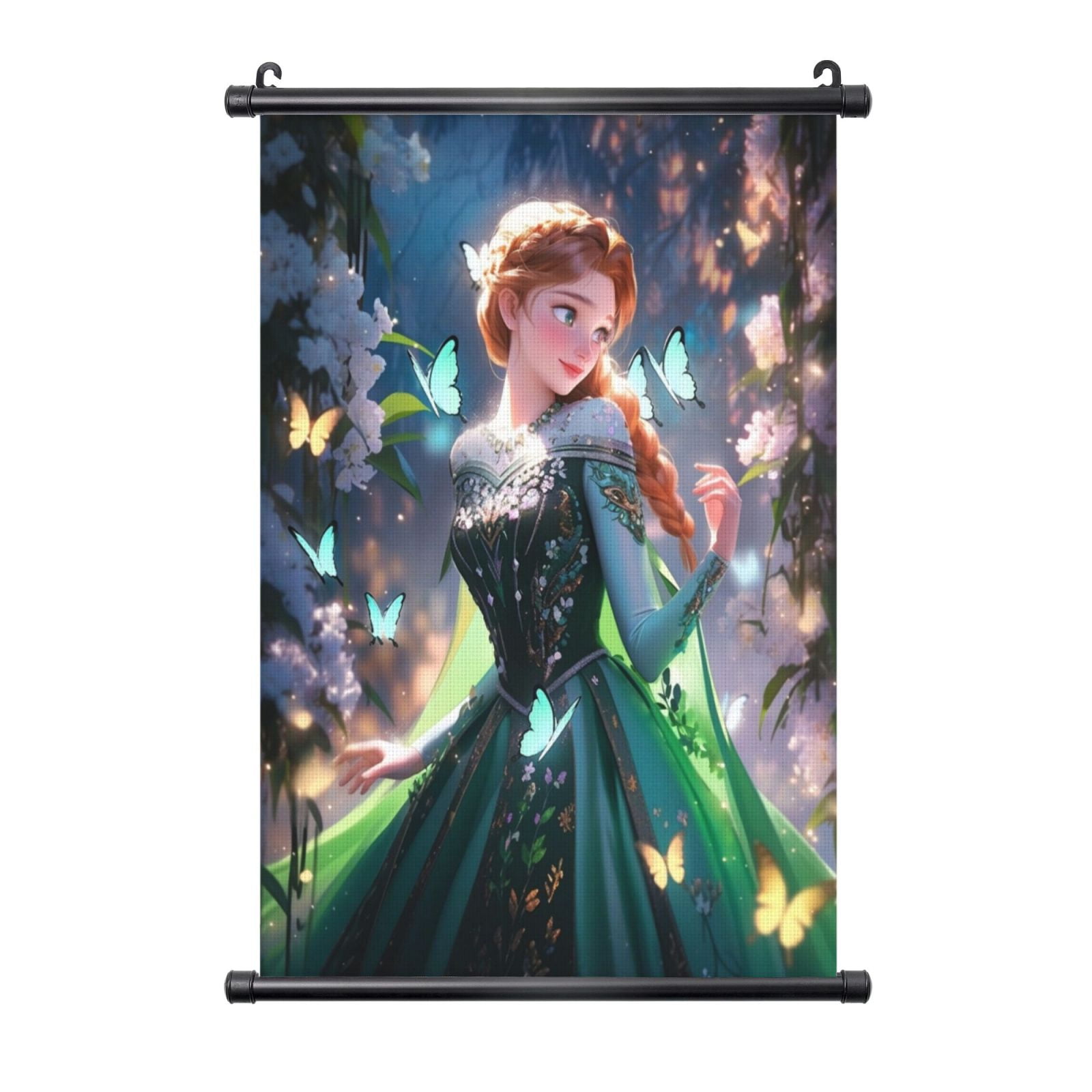 Anna Hanging Poster, Black Plastic Shaft Wall Hanging Posters Scroll ...