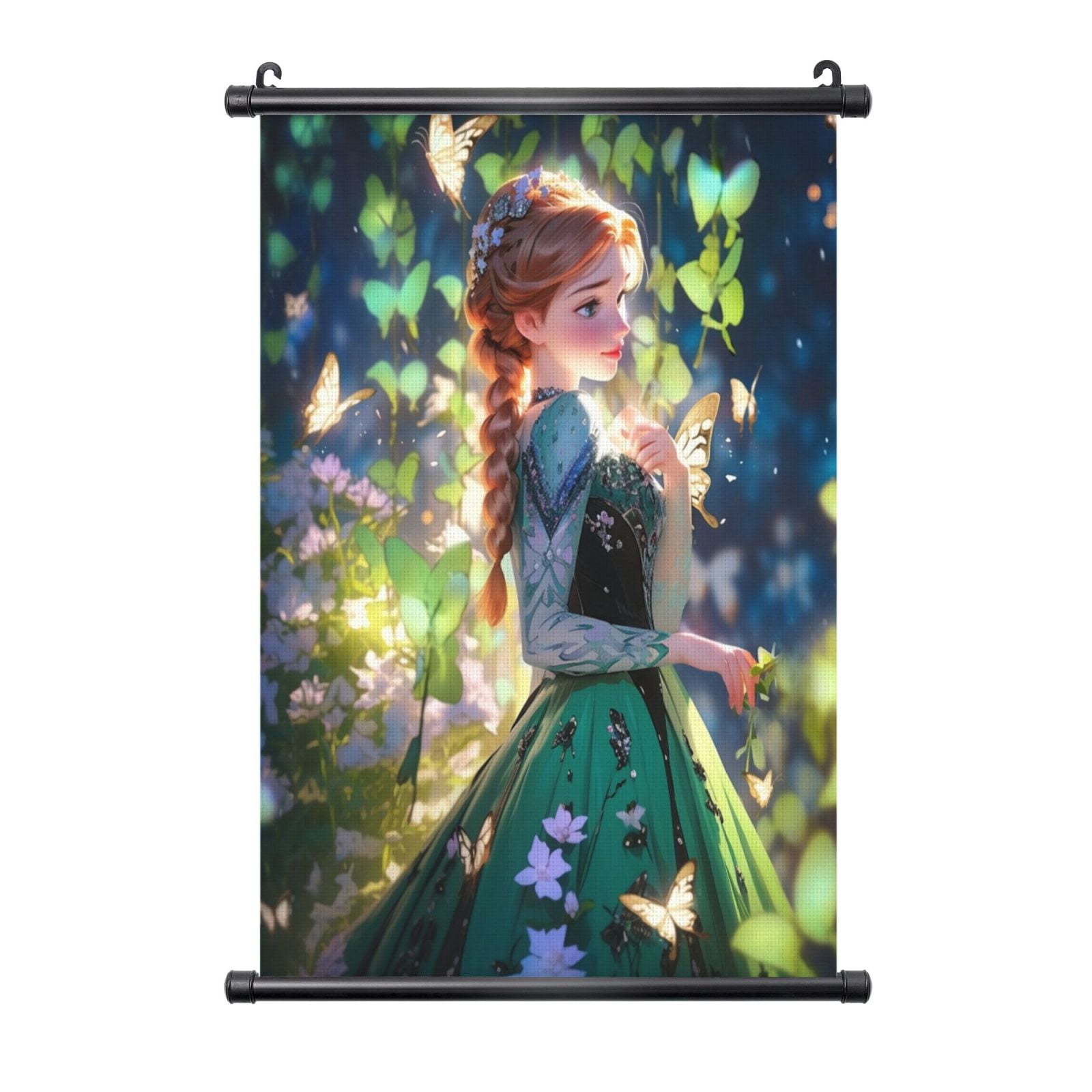 Anna Hanging Poster, Black Plastic Shaft Wall Hanging Posters Scroll ...