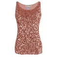 Anna Kaci Womens Sparkle And Shine Glitter Sequin Embellished Sleeveless