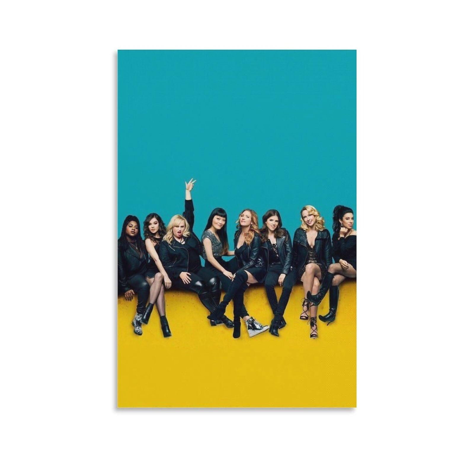 Anna Kendrick Poster (27) Painting On Canvas Wall Art Poster Scroll Picture Print Living Room ...