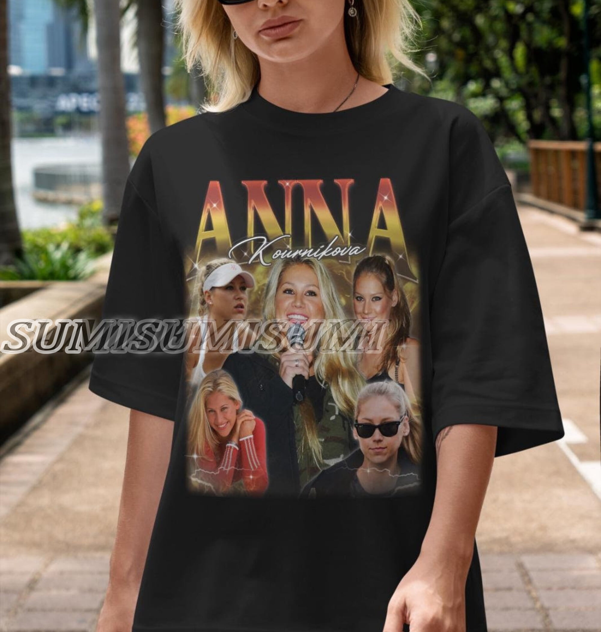 Anna Kournikova T-Shirt Anna Kournikova Fan Tees Anna Kournikova Retro ...