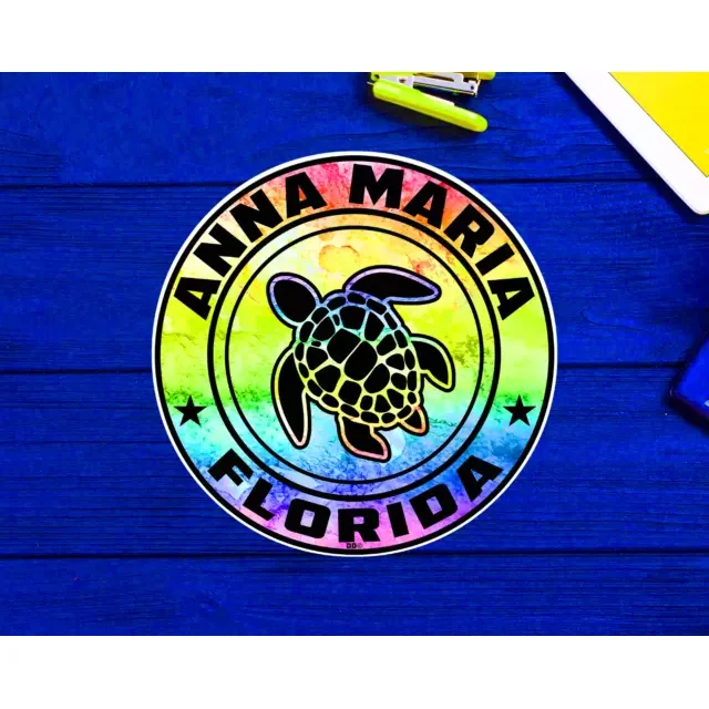 Anna Maria Florida Beach Sticker Decal Sticker Phone Decal Water Bottle ...