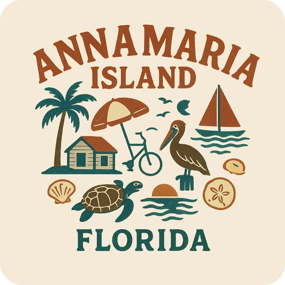 Anna Maria Island Florida Keepsakes Souvenir Vinyl Sticker ...