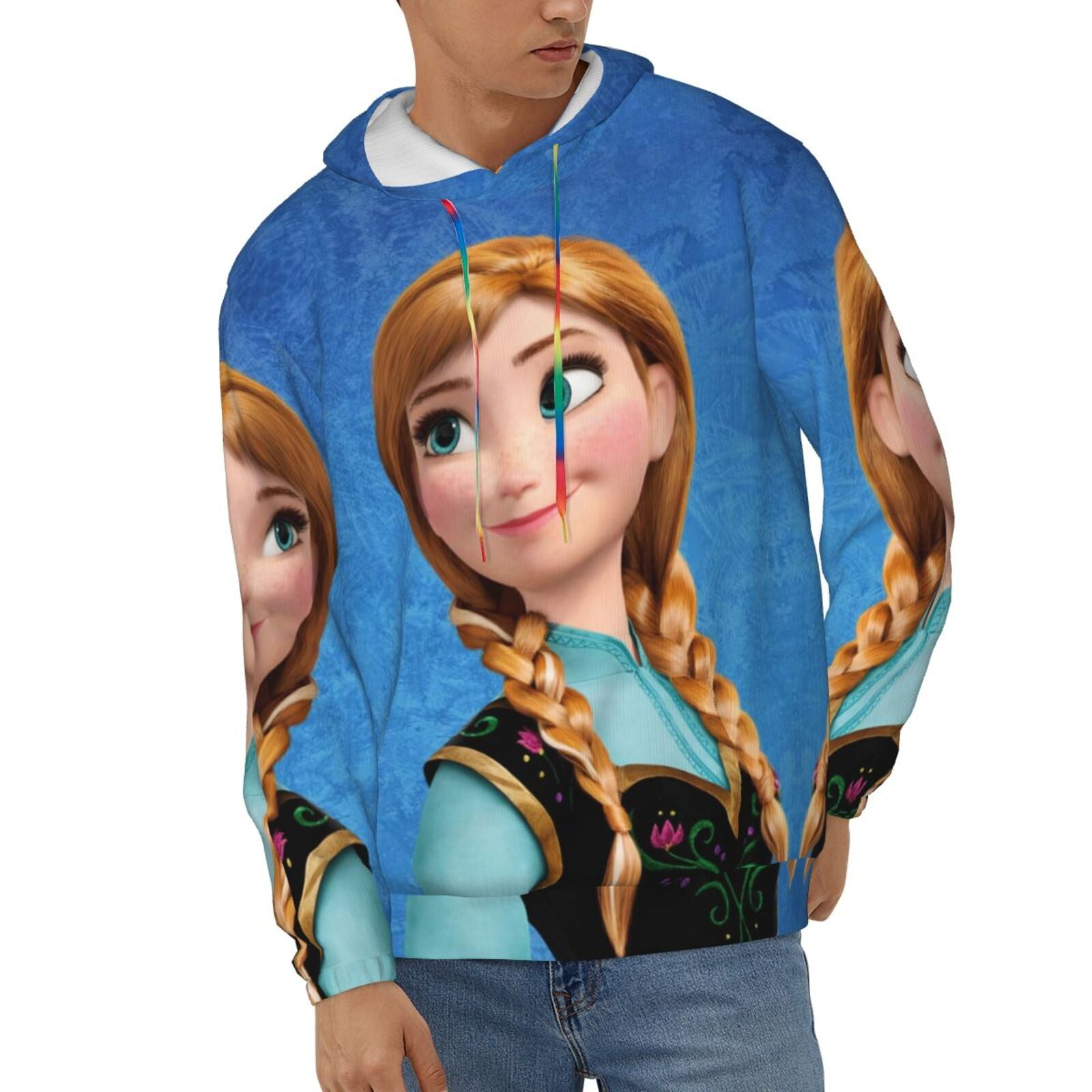 Anna Men's Hoodie Novelty Graphic Long Sleeve Adult Sweatshirt Casual ...