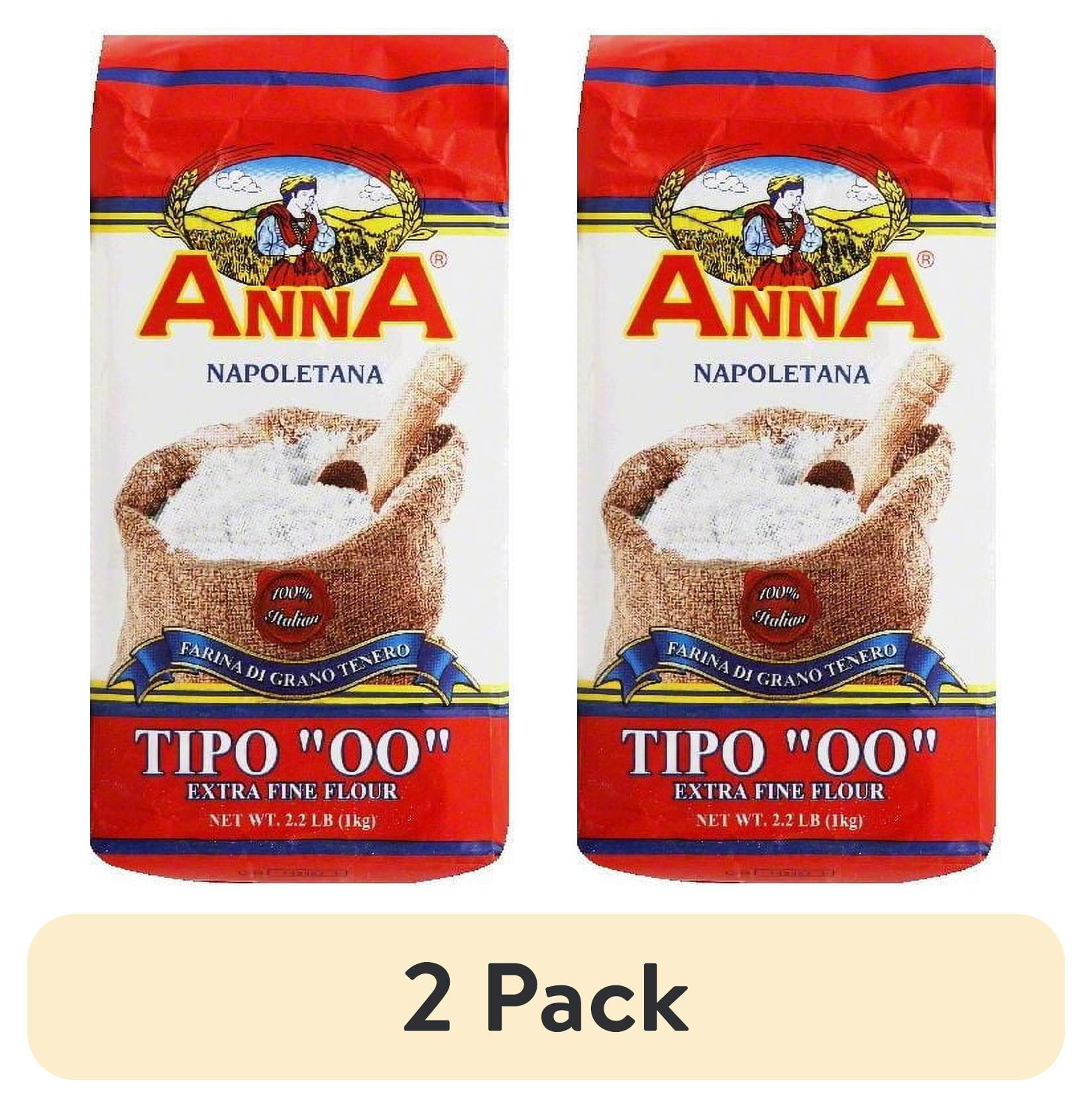 (2 pack) Anna Napoletana Extra Fine Flour Unbleached, 35.2 oz - Walmart.com