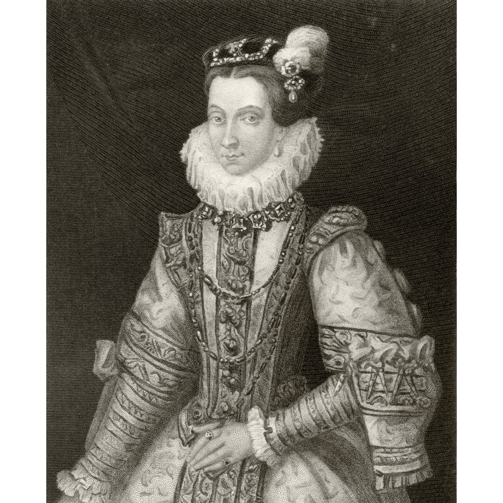 Anna Of Austria 1549 To 1580. Queen Consort Of Spain And Portugal. Wife ...