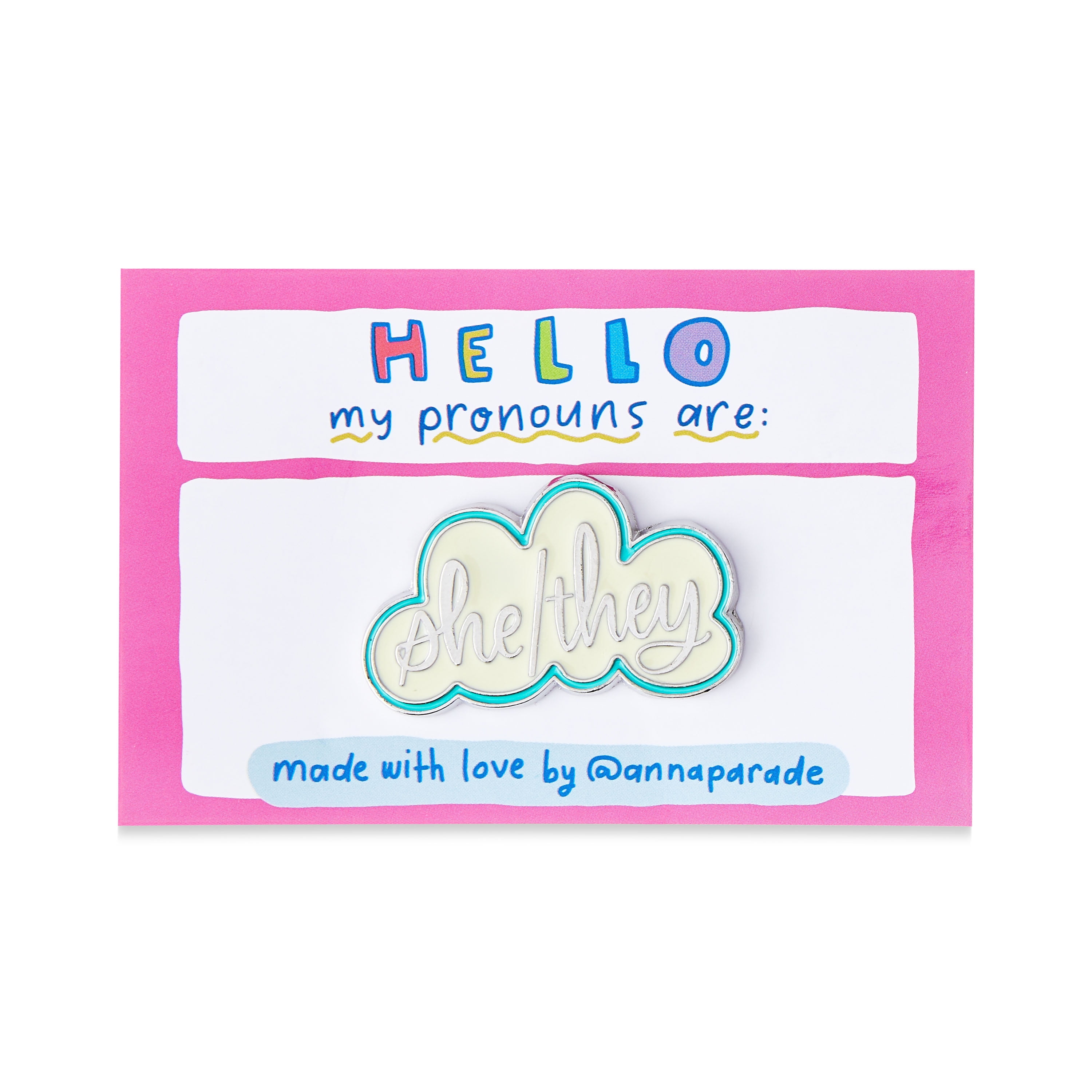 Anna Parade She/They Pride Pin, Multicolor - Walmart.com