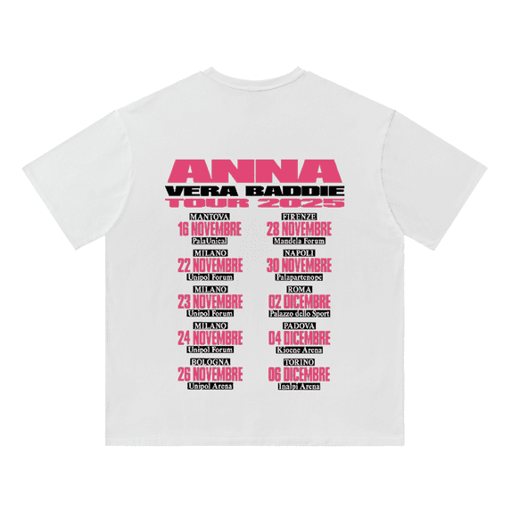 Anna Pepe Vera Baddie Tour 2025 Merch Cotton T-Shirt Man/Woman Short ...