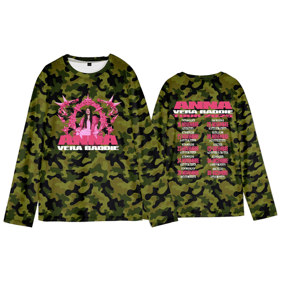 Anna Pepe Vera Baddie Tour 2025 Merch Long-Sleeved Tee Shirt Man/Woman ...