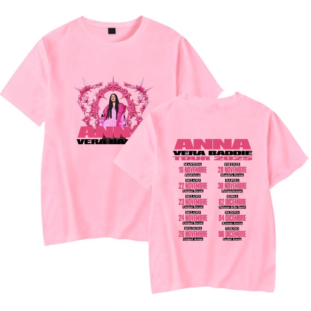 Anna Pepe Vera Baddie Tour 2025 Merch T shirt graphic t shirts Round ...