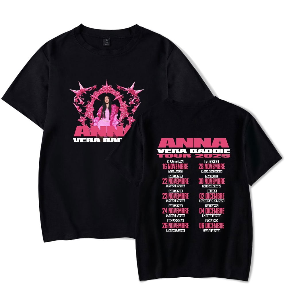 Anna Pepe Vera Baddie Tour 2025 Merch T shirt graphic t shirts Round ...