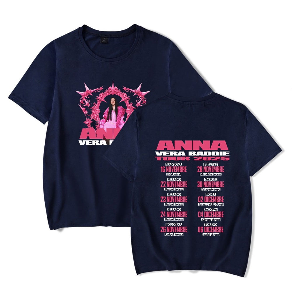Anna Pepe Vera Baddie Tour 2025 Merch T shirt graphic t shirts Round ...