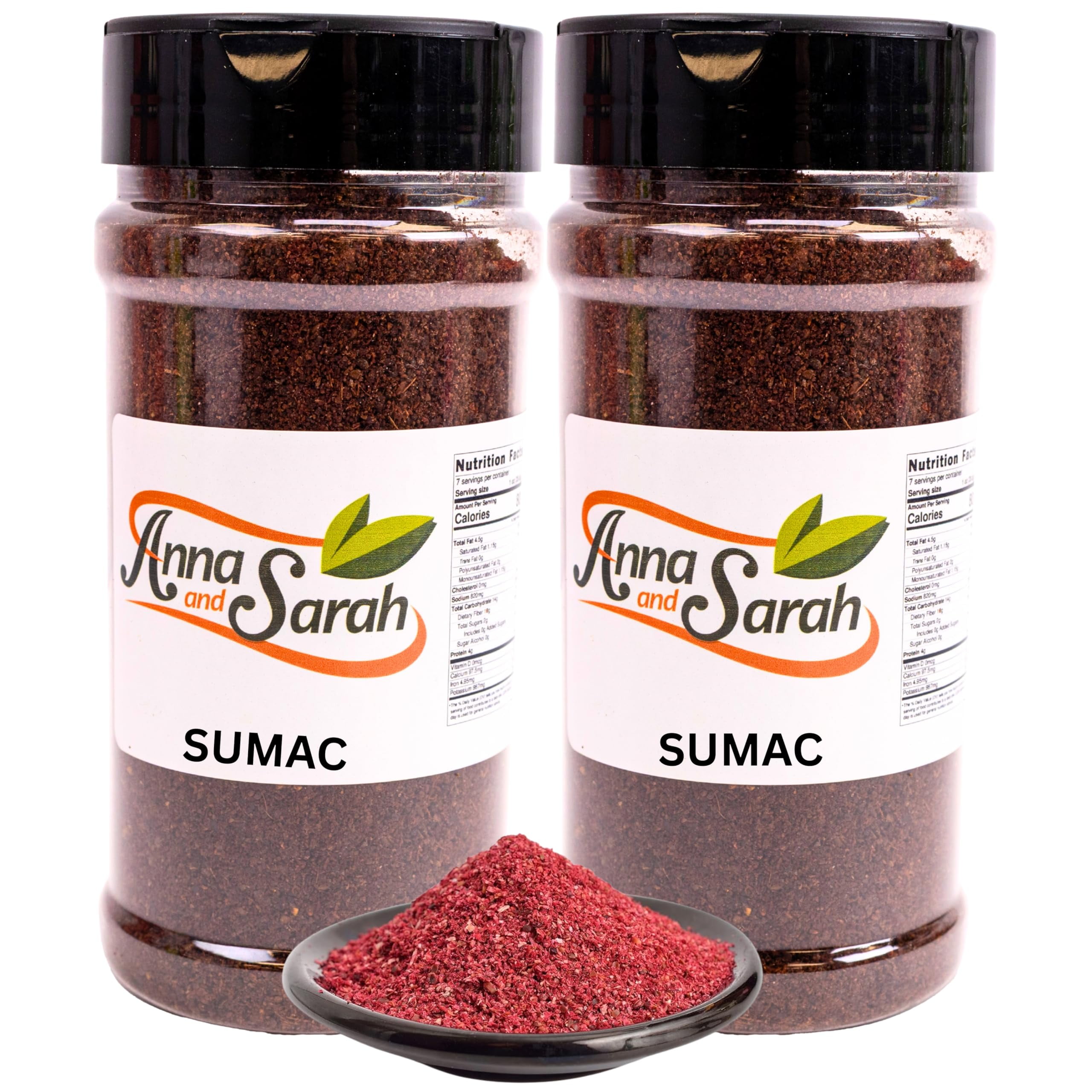 Anna and Sarah Sumac ESF27 Spice Powder - Sumac Seasoning - Easy To Use Spice Cap- Vegan- Middle ...