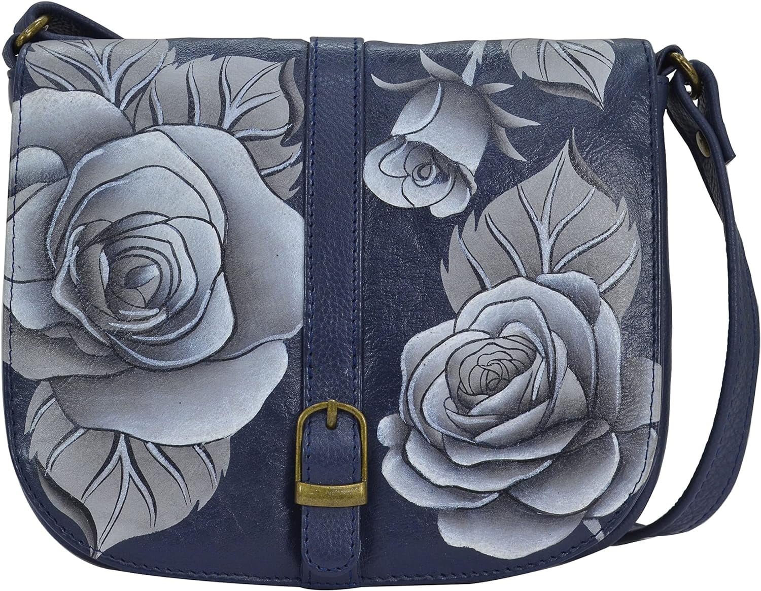 Anna by Anuschka Hand Painted Women’s Genuine Leather - Flap Crossbody ...