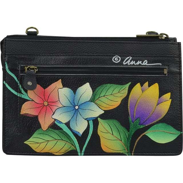 Anna by Anuschka Women’s Hand-Painted Genuine Leather Organizer Wallet ...