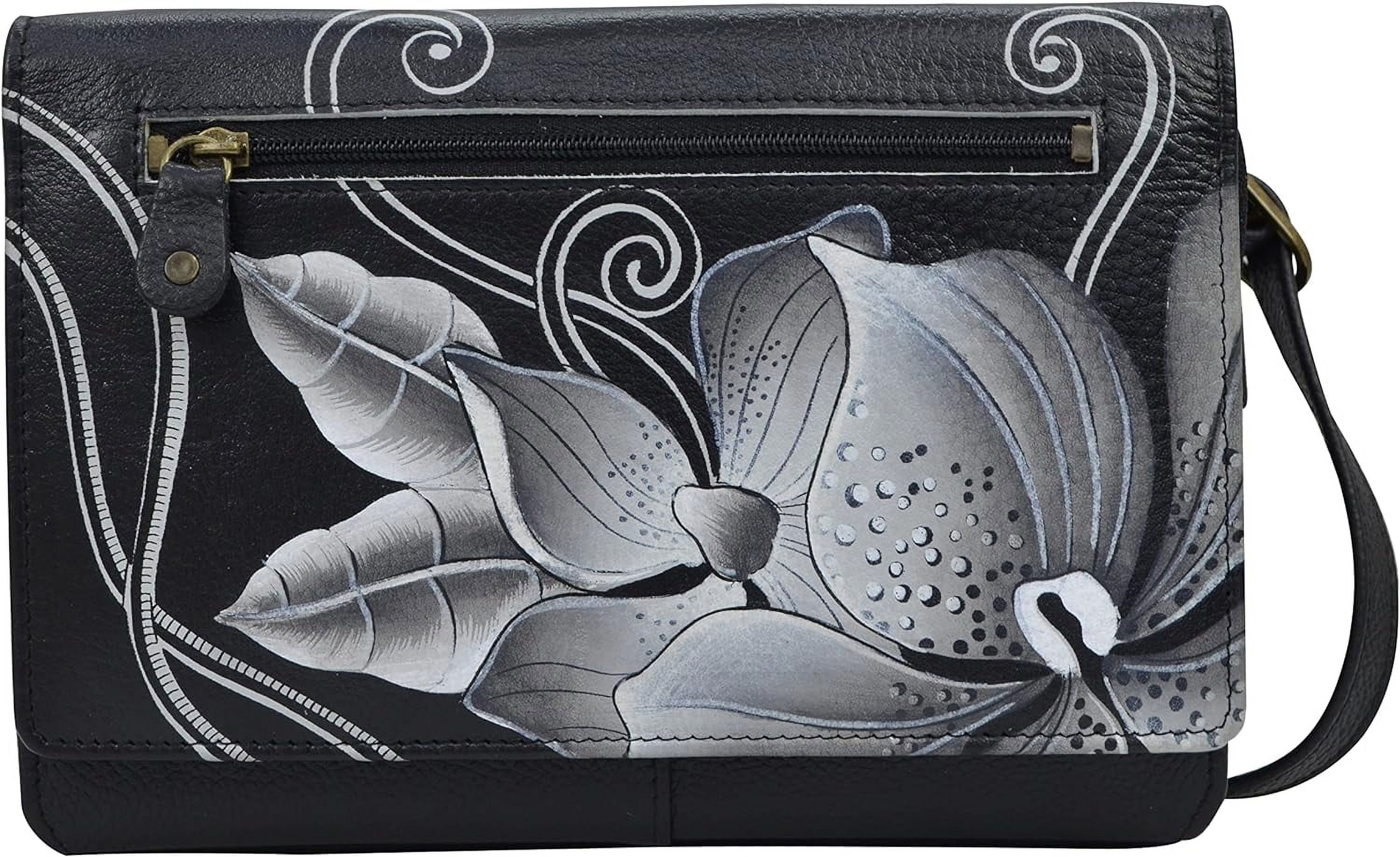 Anna by Anuschka Women’s Hand-Painted Genuine Leather Organizer Wallet ...