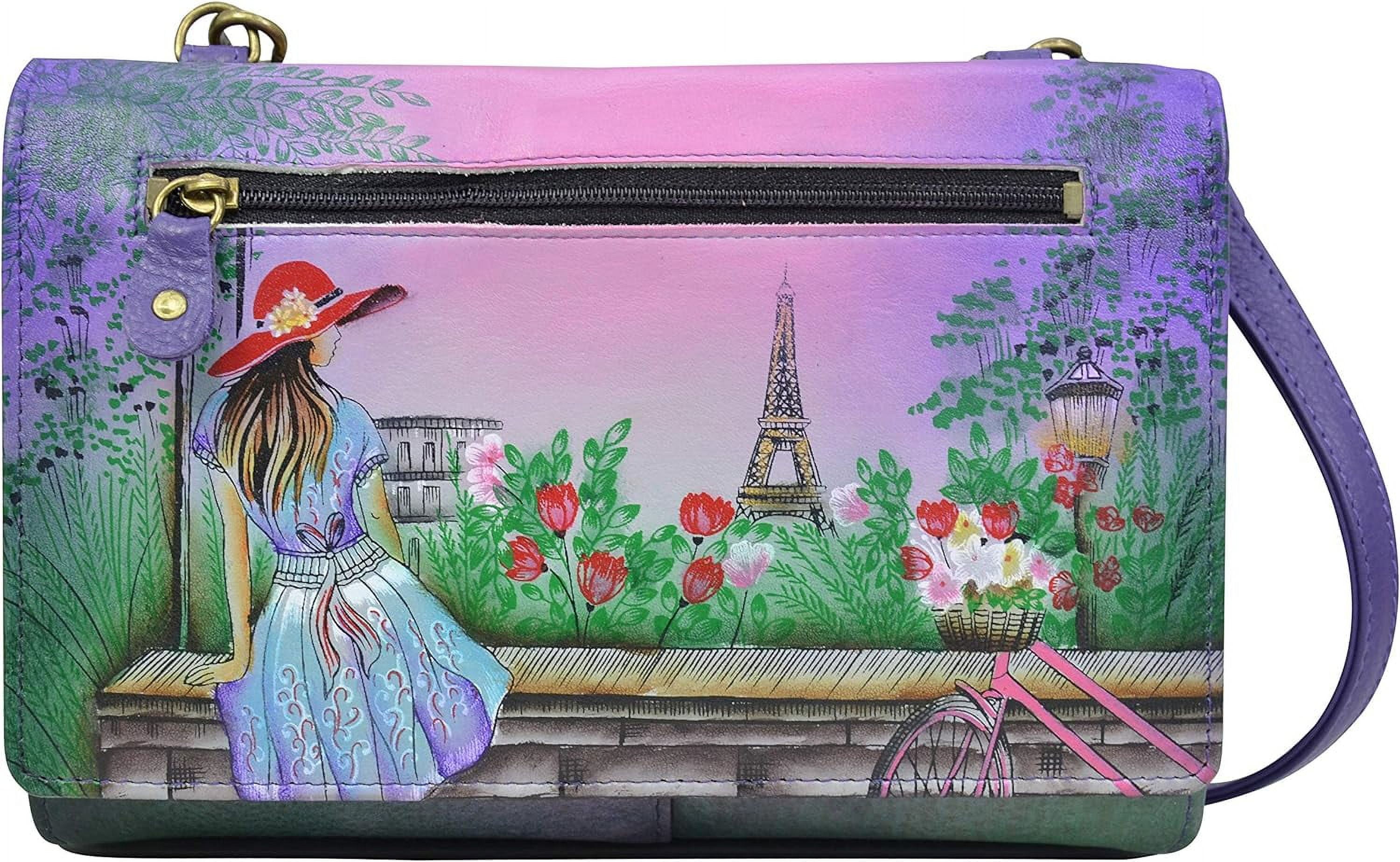 Anna by Anuschka Women’s Hand-Painted Genuine Leather Organizer Wallet ...