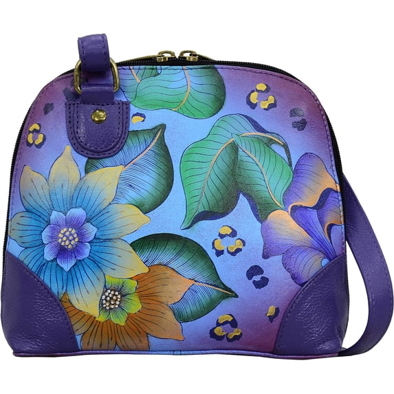 Anna by Anuschka Women's Hand Painted Genuine Leather Small Multi ...