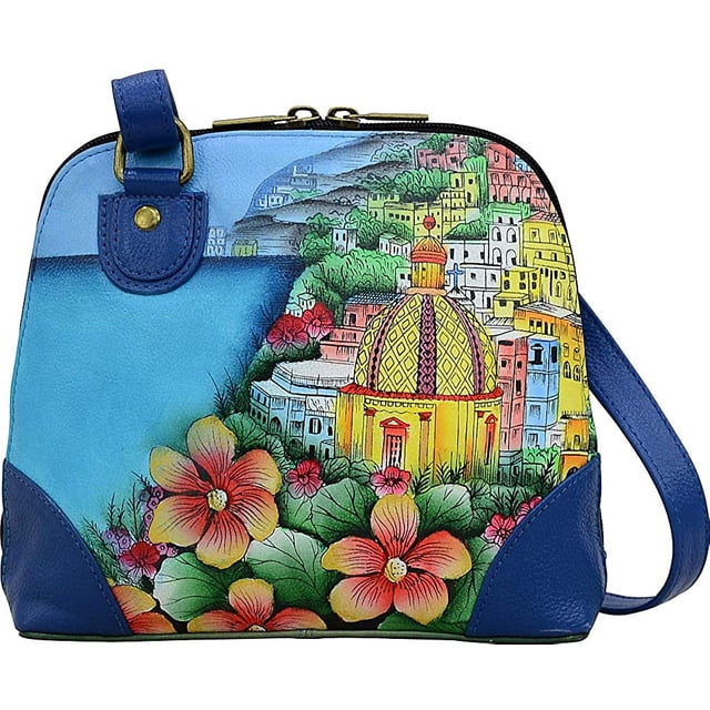 Anna by Anuschka Women's Hand Painted Genuine Leather Small Multi ...