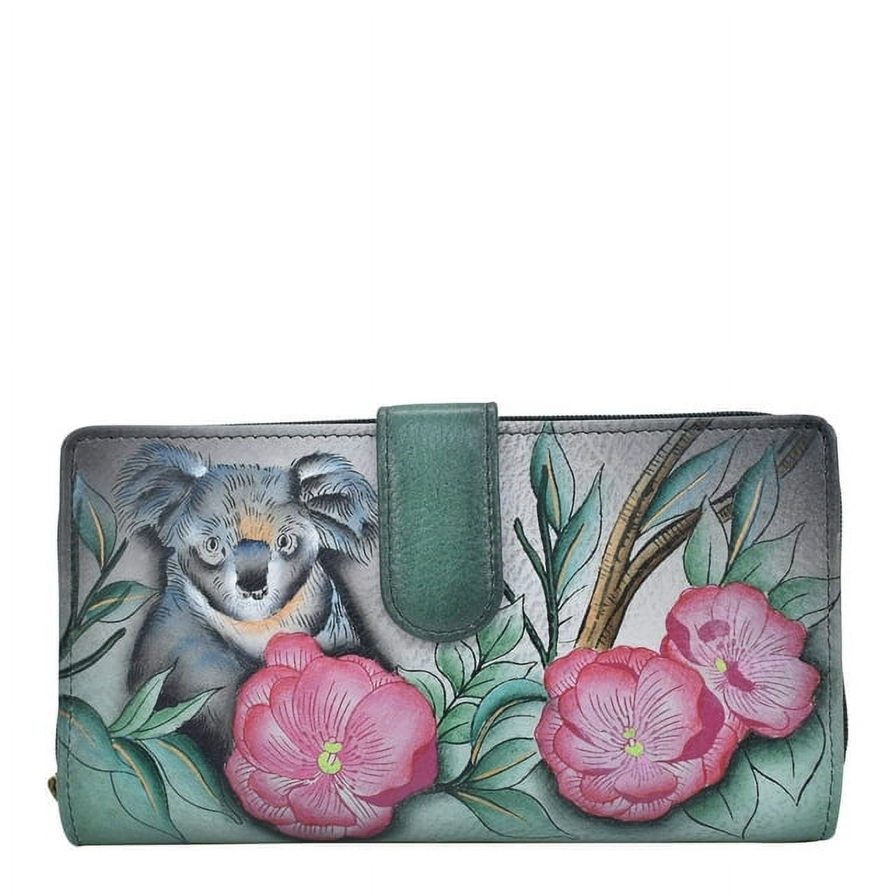 Anna by Anuschka Women's Hand Painted Genuine Leather Two Fold Wallet ...