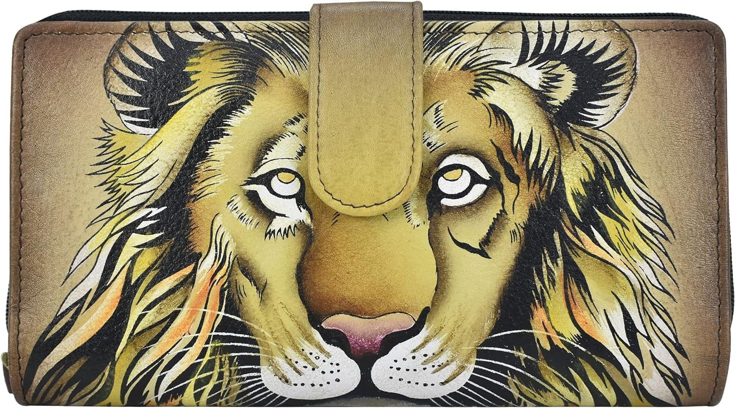 Anna by Anuschka Women's Hand Painted Genuine Leather Two Fold Wallet ...