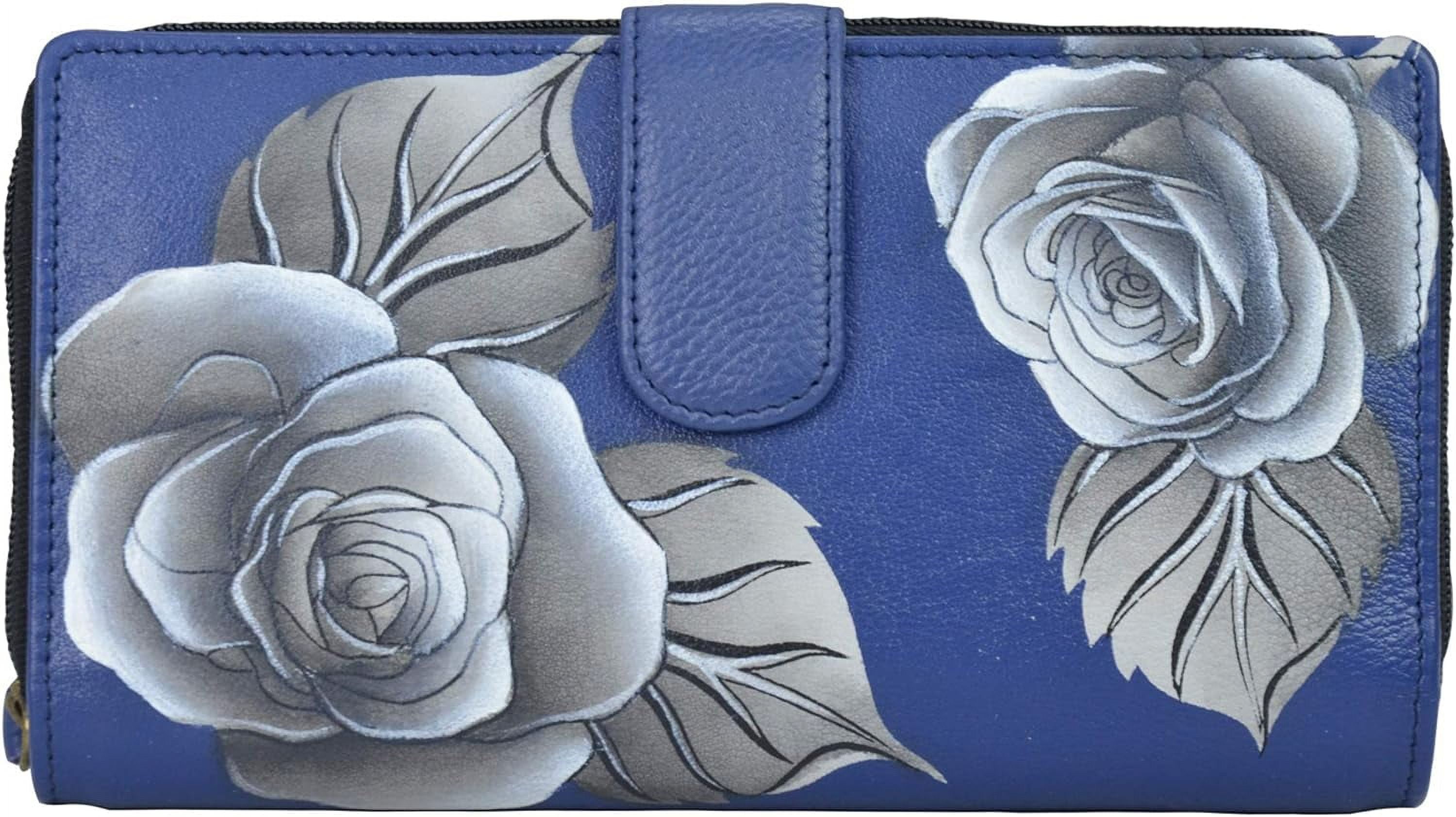 Anna by Anuschka Women's Hand Painted Genuine Leather Two Fold Wallet ...