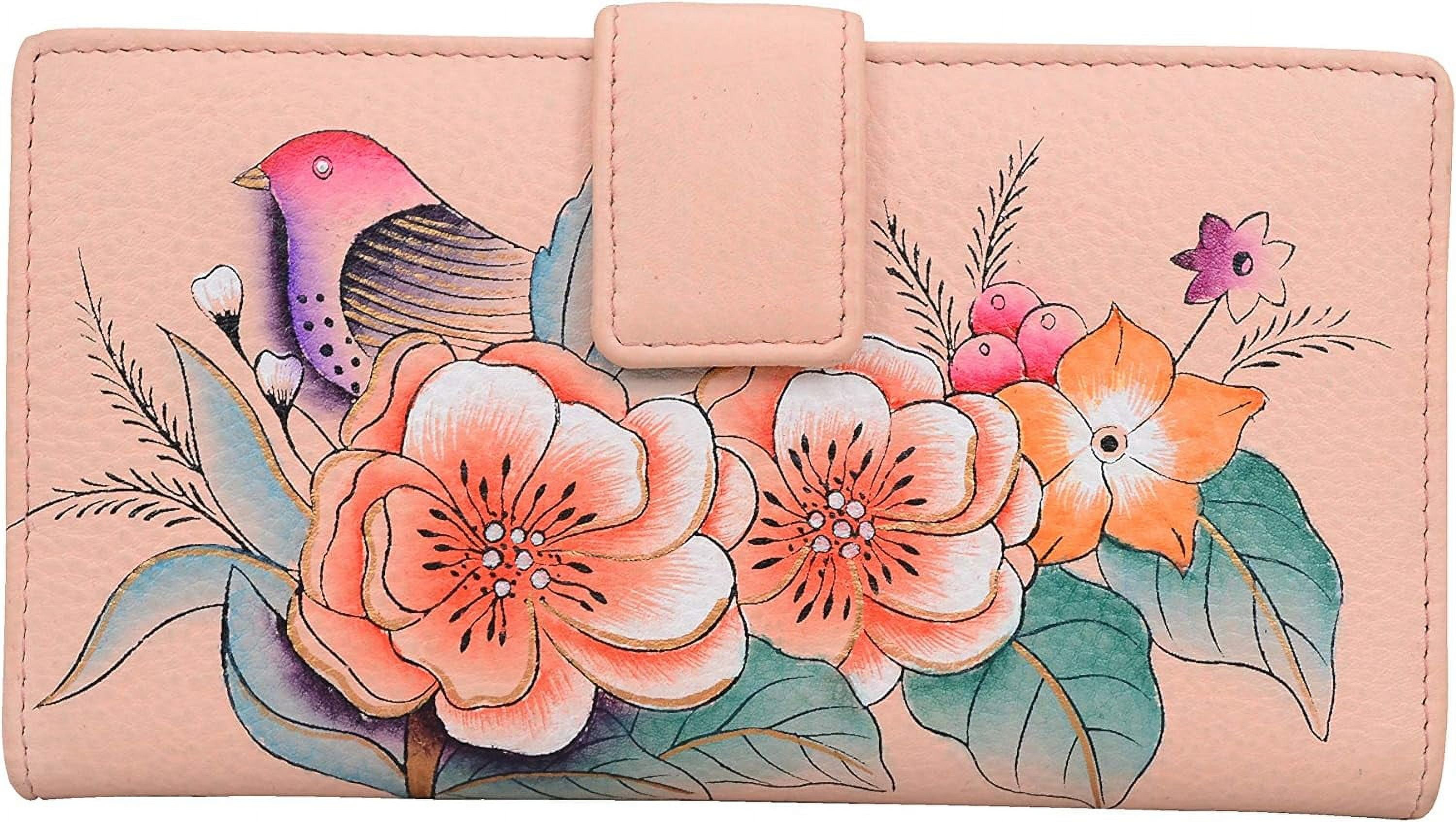 Anna by Anuschka Women’s Hand-Painted Genuine Leather Two Fold Wallet ...