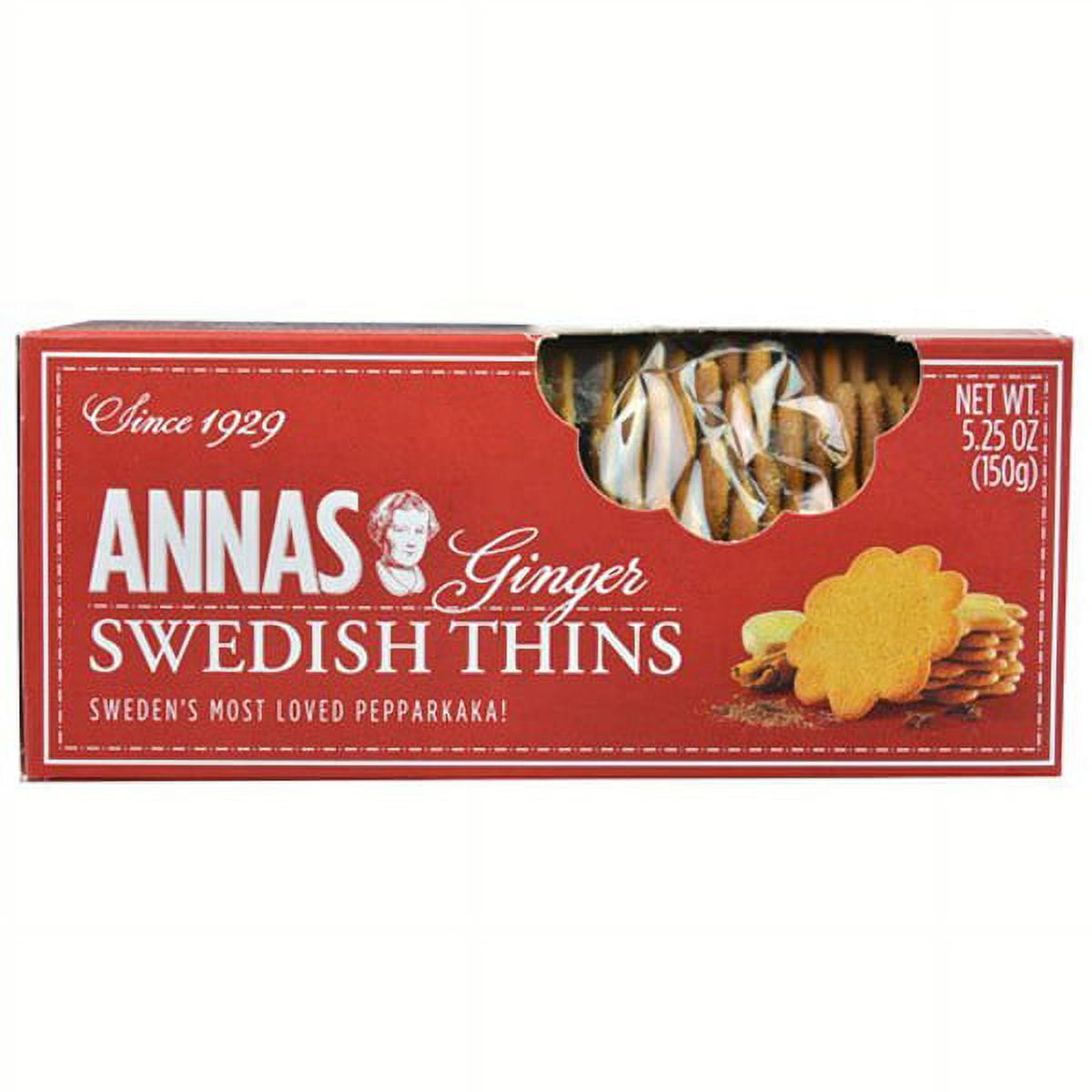 Anna's Ginger Swedish Thins 5.25 oz Boxes - Pack of 12 - Walmart.com