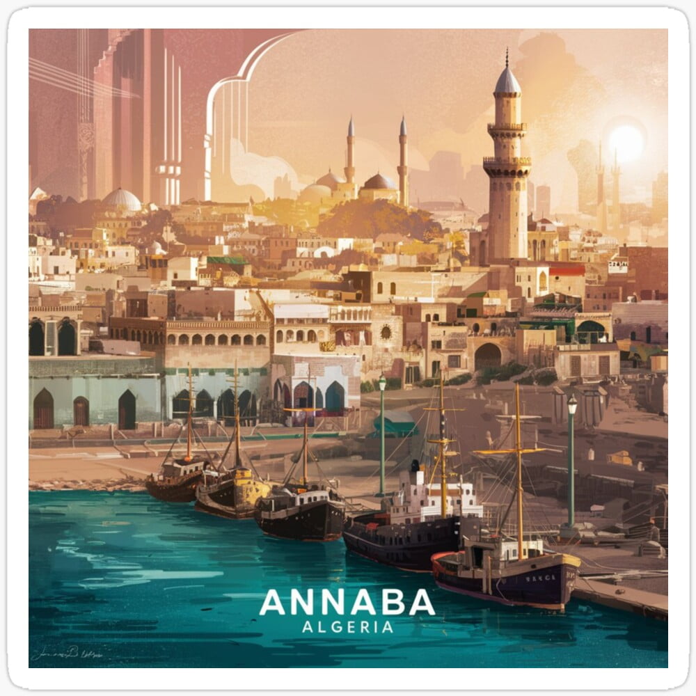 Annaba,Algeria Sticker Phone Decal Water Bottle Stickers Car Decals ...
